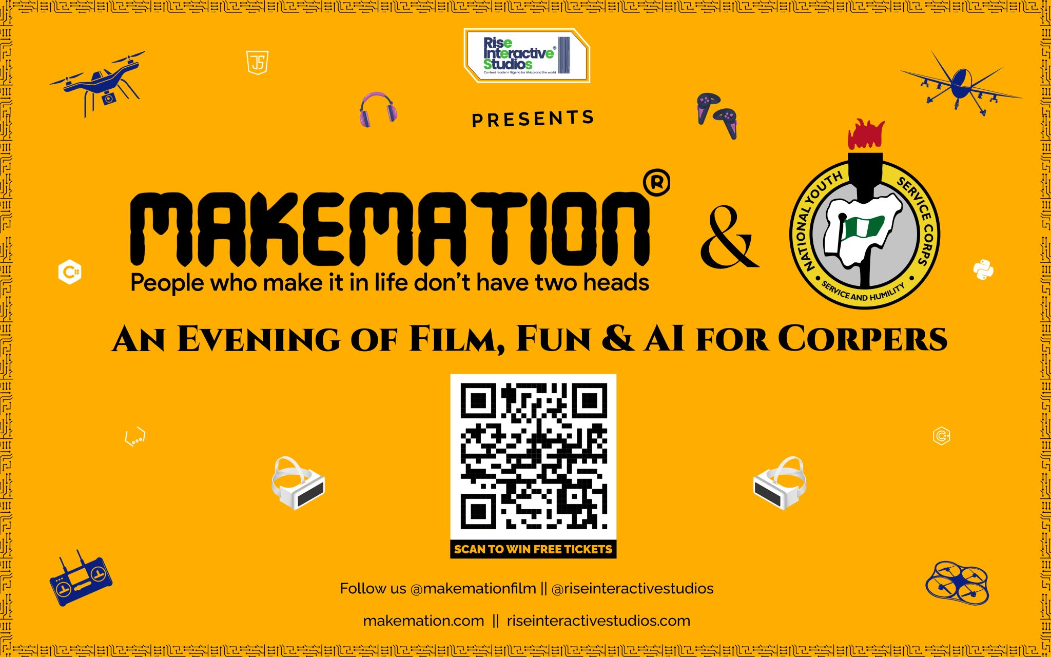 NYSC & MAKEMATION — An Evening of Film, Fun & AI for Lagos Corp Members - Makemation
